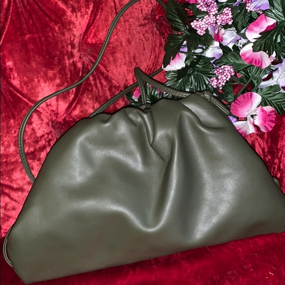 private | Bags | New Vegan Leather Crossbody Olive Purse 5x9 | Poshmark